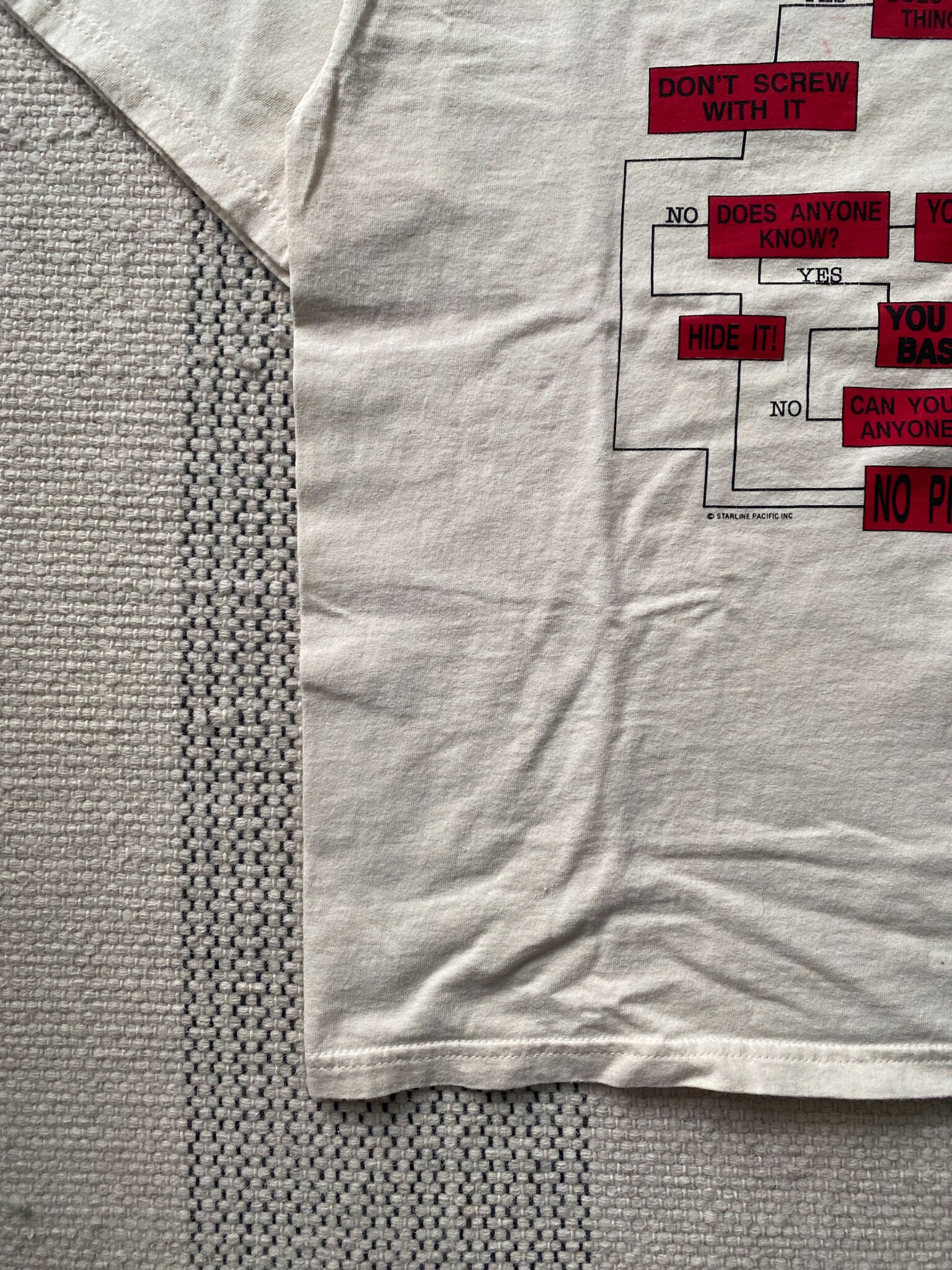 Vintage Computer Problem Solving Flowchart Funny Tee T-shirt Size XL - Etsy