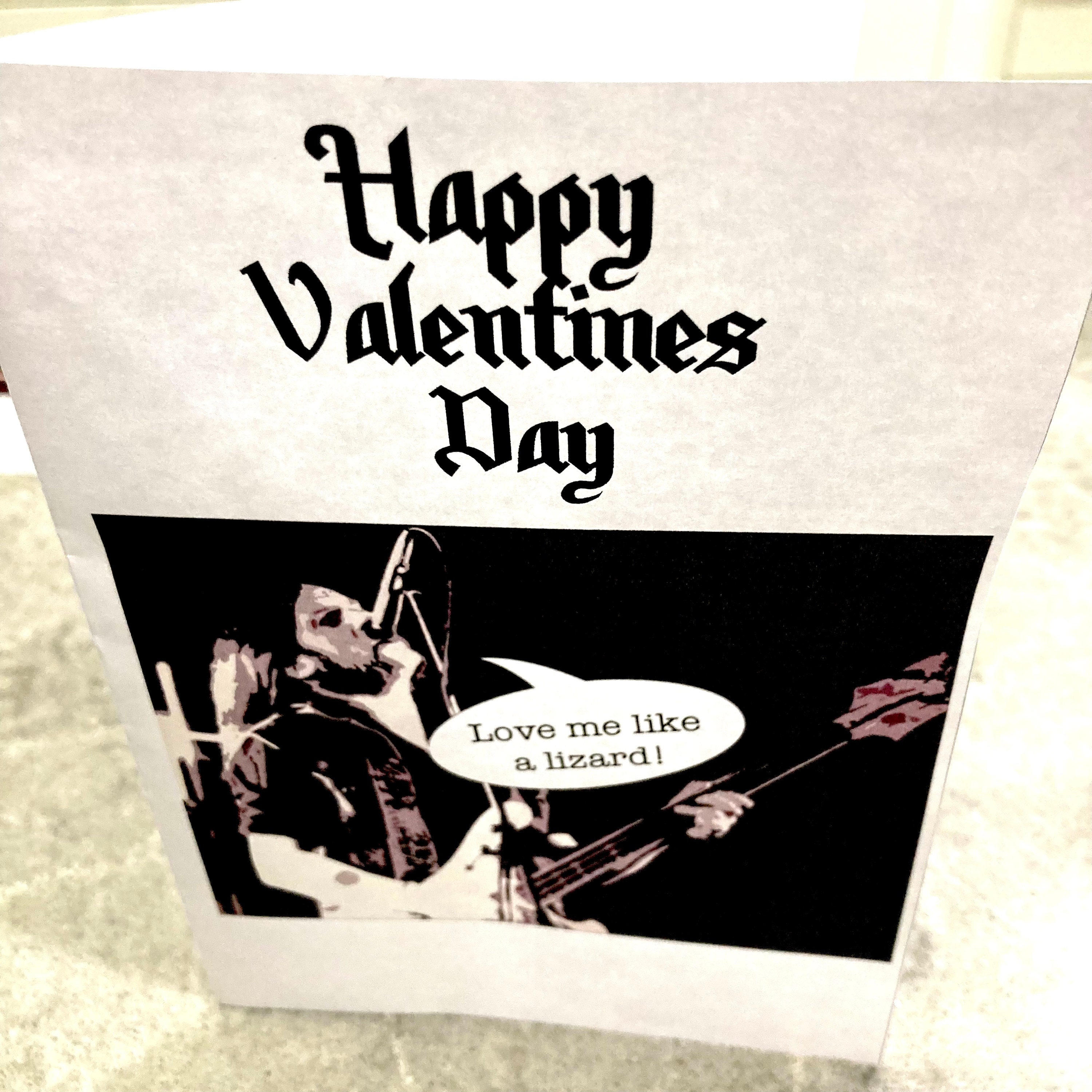 Heavy Metal Valentine's Card - Motorhead, Lemmy Kilmister - Etsy