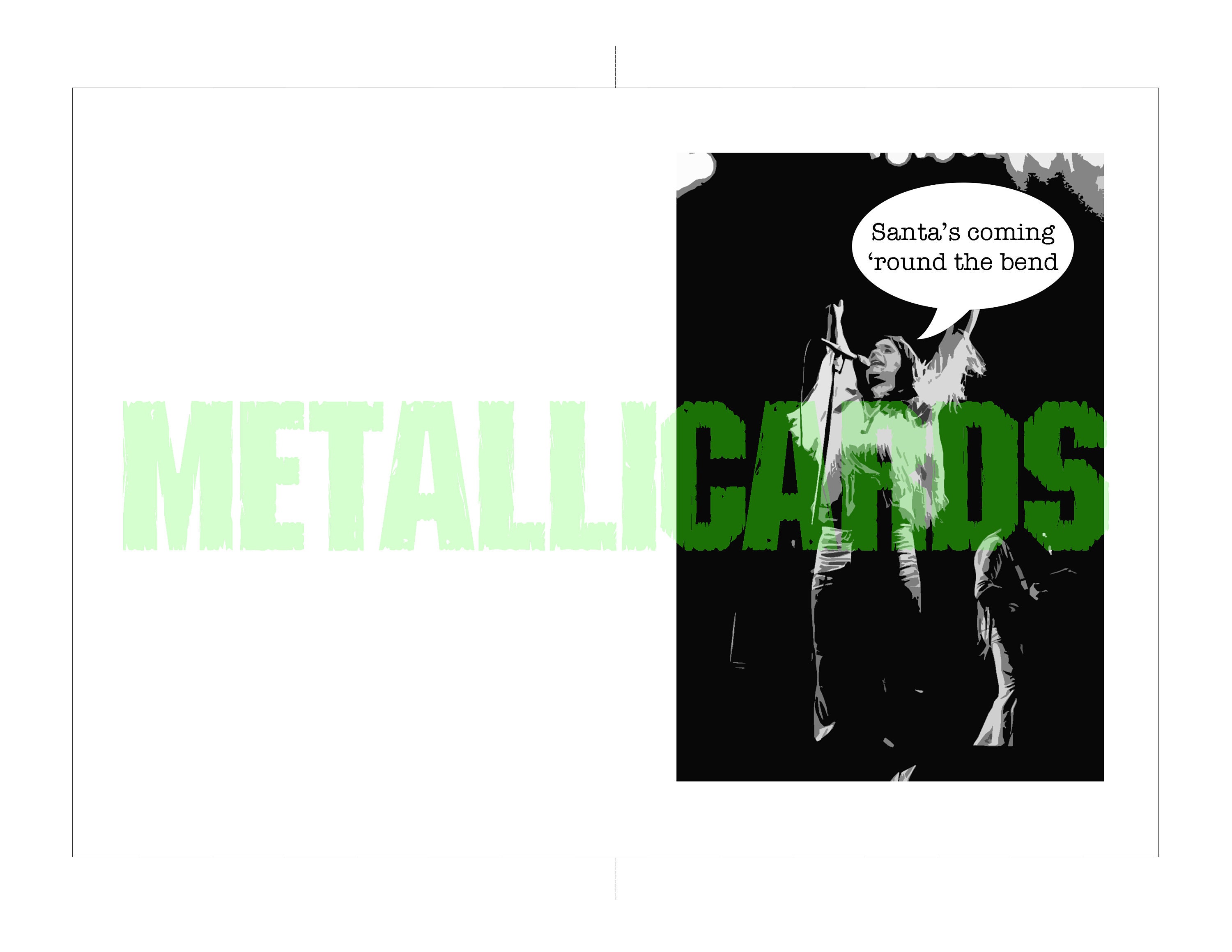 Heavy Metal Christmas Card - Etsy