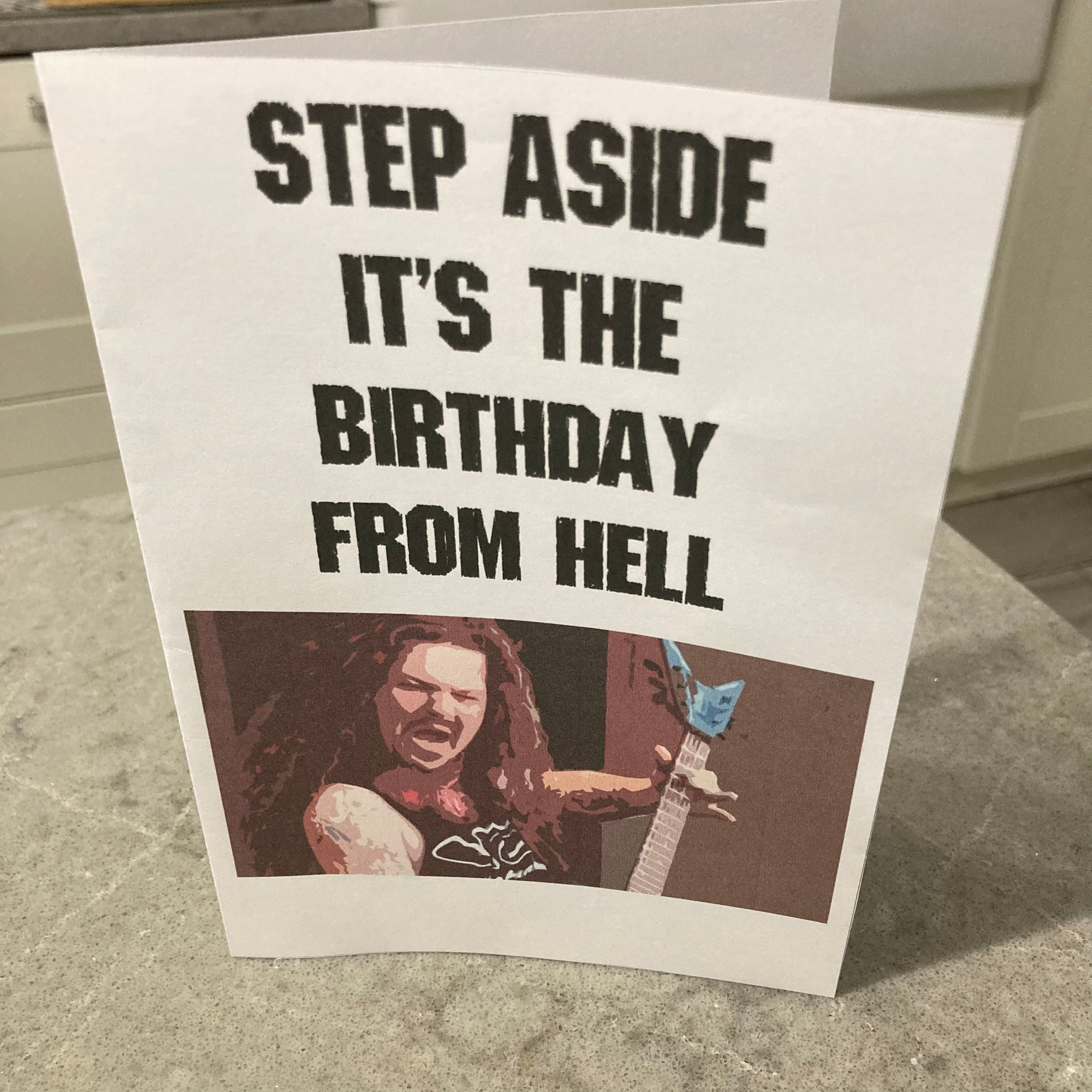 Heavy Metal Birthday Card - Pantera, Dimebag Darrell - Etsy