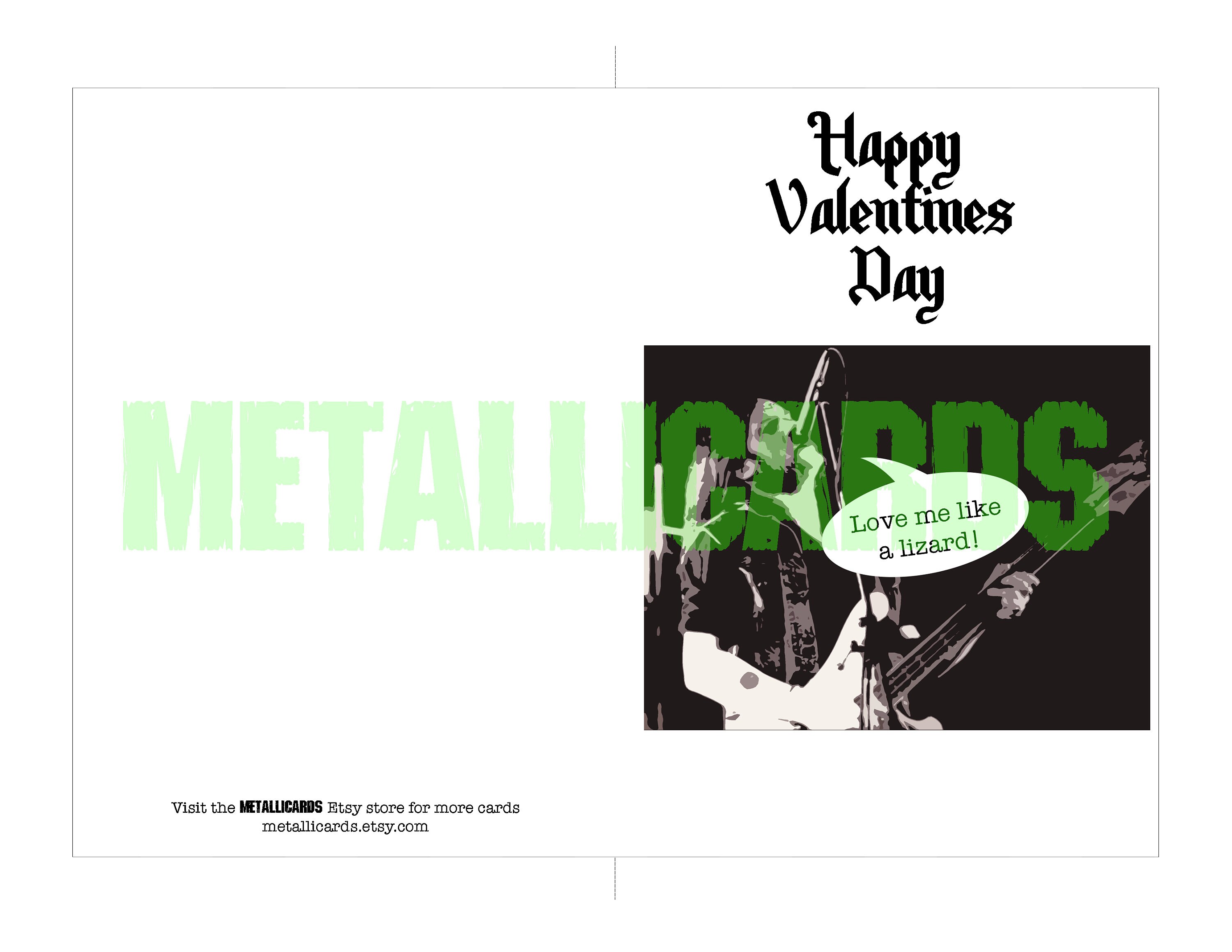 Heavy Metal Valentine's Card - Motorhead, Lemmy Kilmister - Etsy