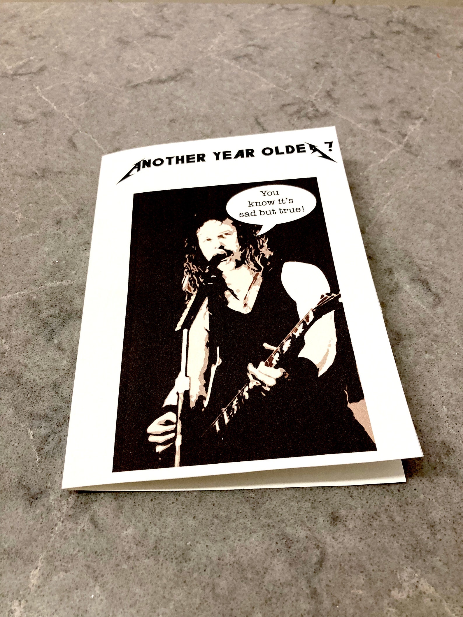 Heavy Metal Birthday Card - Metallica, James Hetfield - Etsy