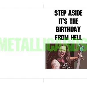 Heavy Metal Birthday Card - Pantera, Dimebag Darrell - Etsy