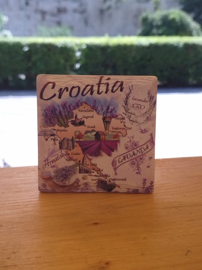 Croatia Fridge Magnet Lavander Croatia Travel Souvenir Gift Collection ...