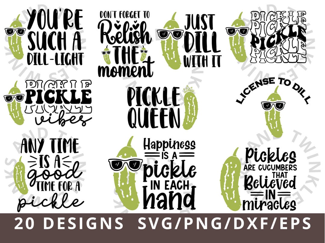 Pickle Svg, Pickle Png, Pickles Svg, I'm Kind of a Big Dill Svg, Pickles Lover Svg Png Dxf Eps ...
