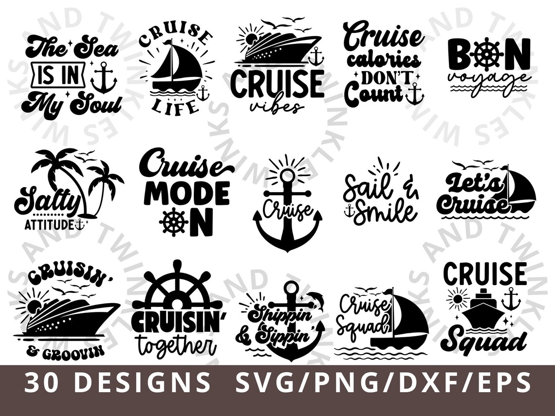 Cruise Svg Bundle, Cruise 2025 SVG, Family Cruise Svg, Husband and Wife ...