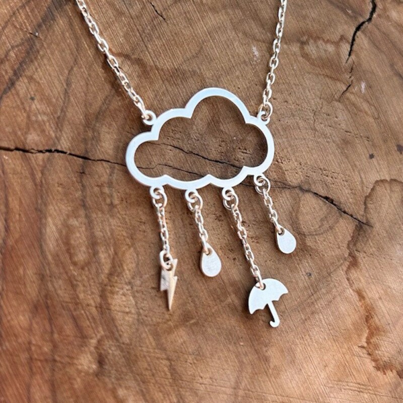 Rain Necklace - Etsy