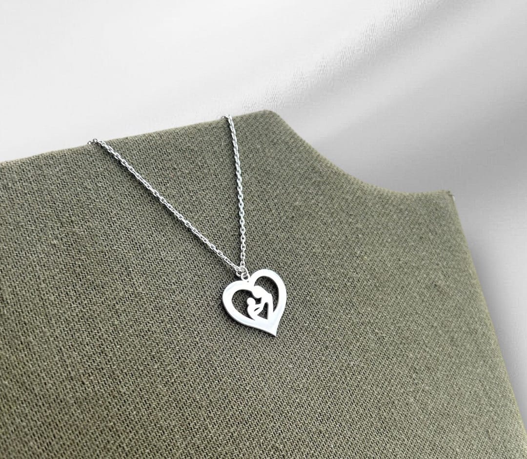 Mom and Baby Necklace, Mother and Baby Love Charm, Mother's Day Gift ...