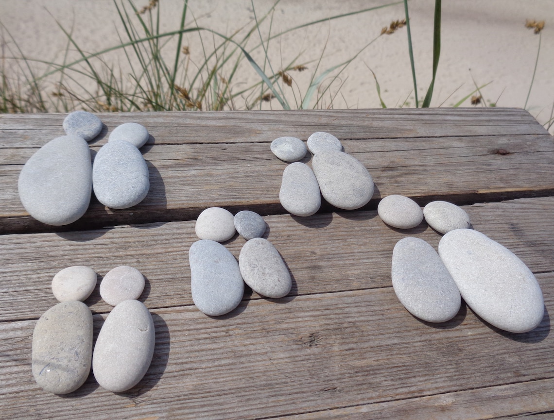 Set of Small Pebbles People - PRICE PER SET - Diy Pebbles for Crafts ...