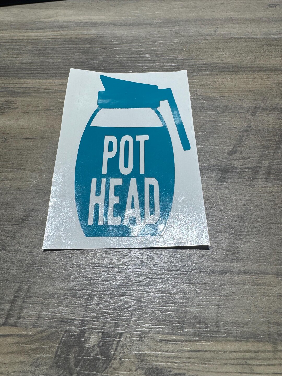 Pot Head - Coffee Decal - Etsy