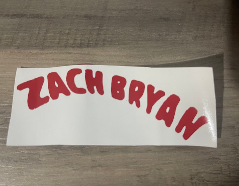 Zach Bryan Decal - Etsy