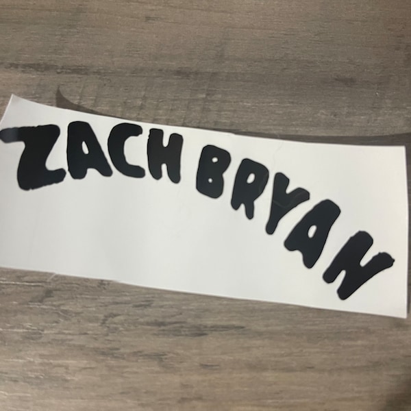 Zach Bryan Sticker - Etsy
