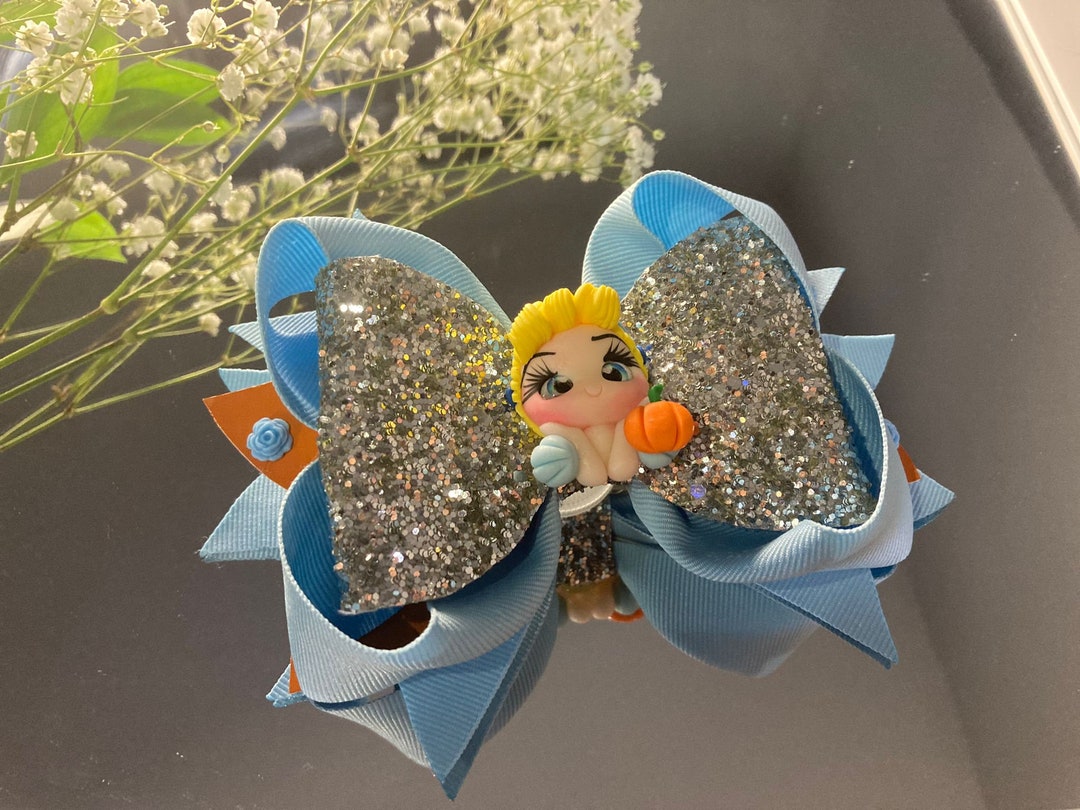 Ties for Girls, Bows in Fabric, Princess Ties, Blue and Orange. - Etsy