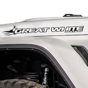 Great White Edition Vinyl Hood Decal Set - Etsy