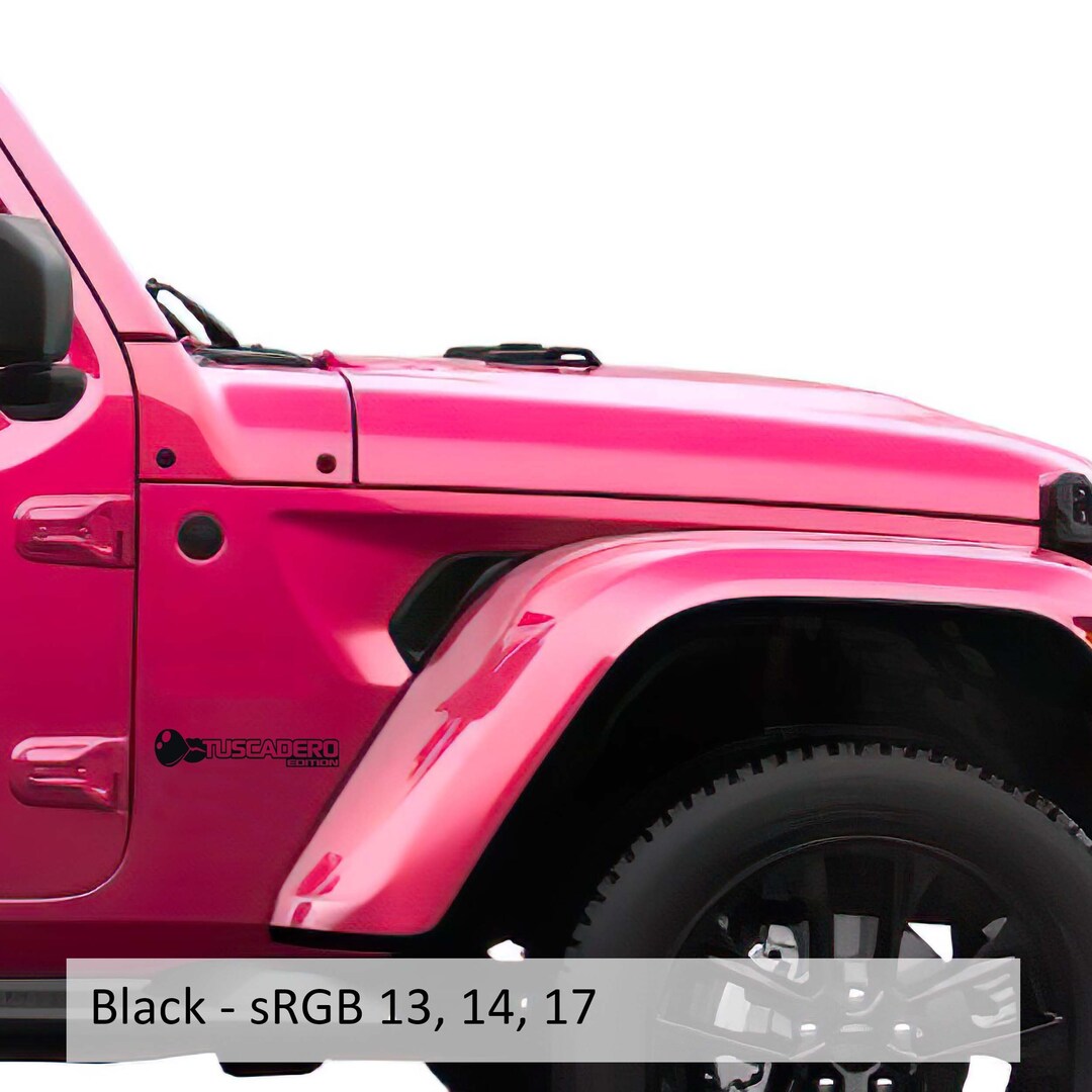 Tuscadero Bubblegum Edition Vinyl Fender Decal Set Pink Automotive ...