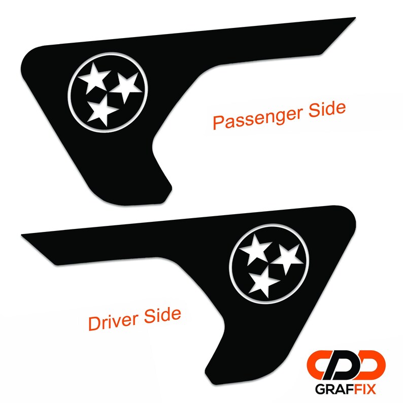 Tennessee Flag Fender Vent Vinyl Decal - Fits Jeep Wrangler Jl/jeep ...