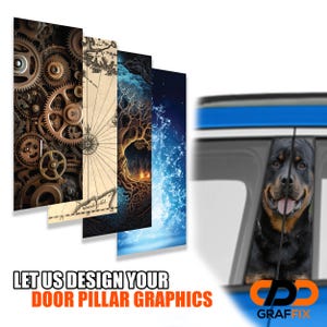 Design Your Own Custom Personalized Car Doors Livery Pillar Decal ...