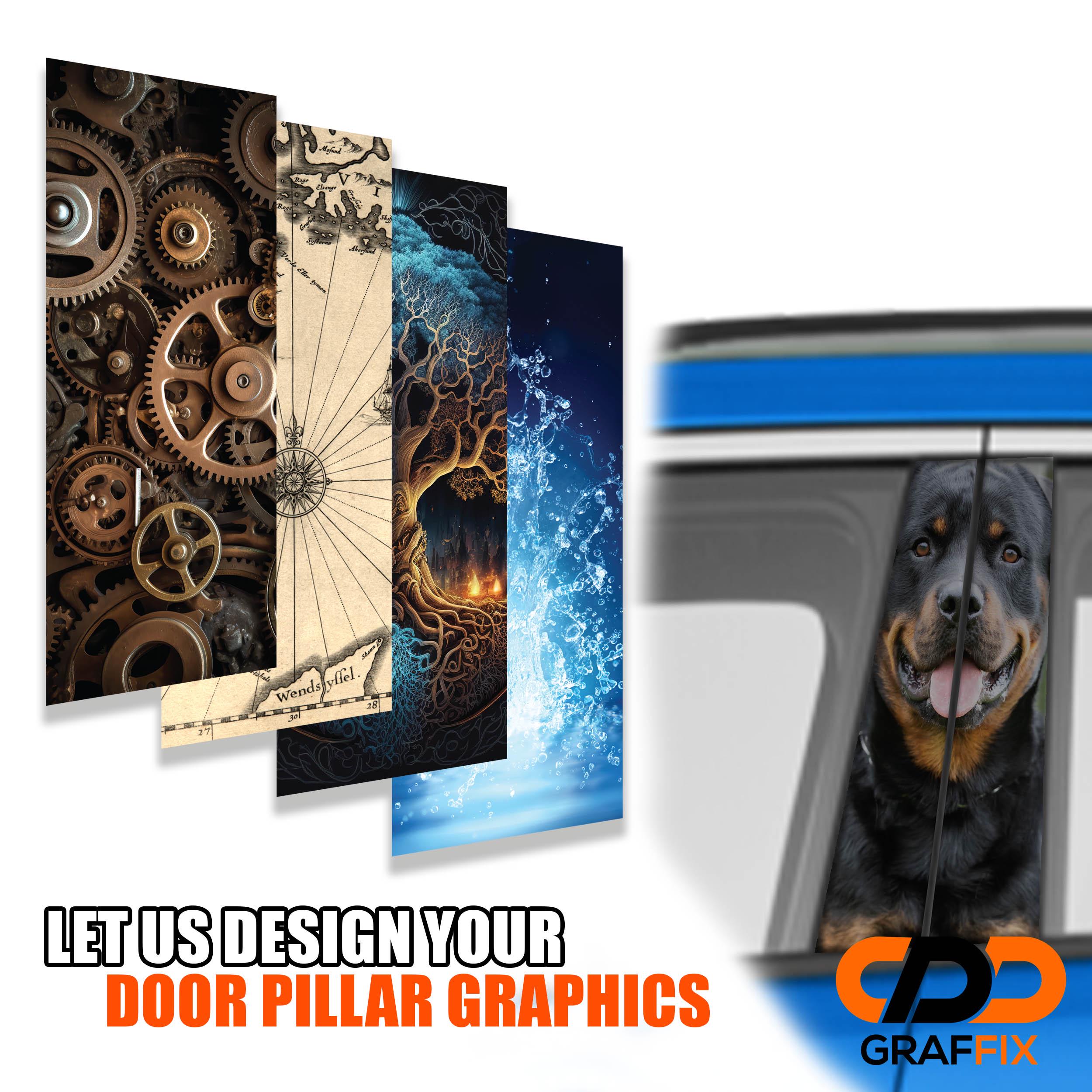 Design Your Own Custom Personalized Car Doors Livery Pillar Decal ...
