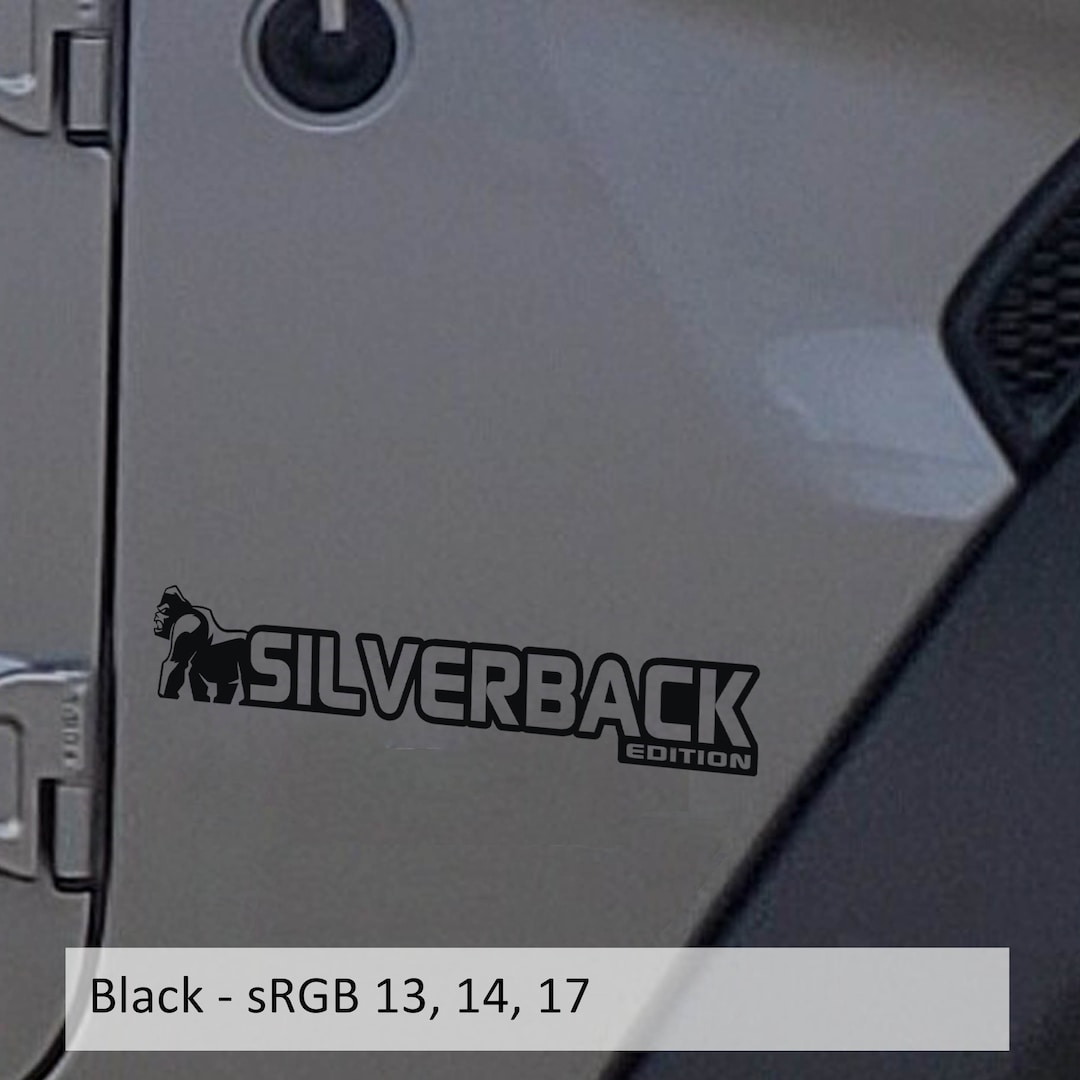 Silverback Edition Vinyl Fender Decal Set Custom Off-road Graphics for ...
