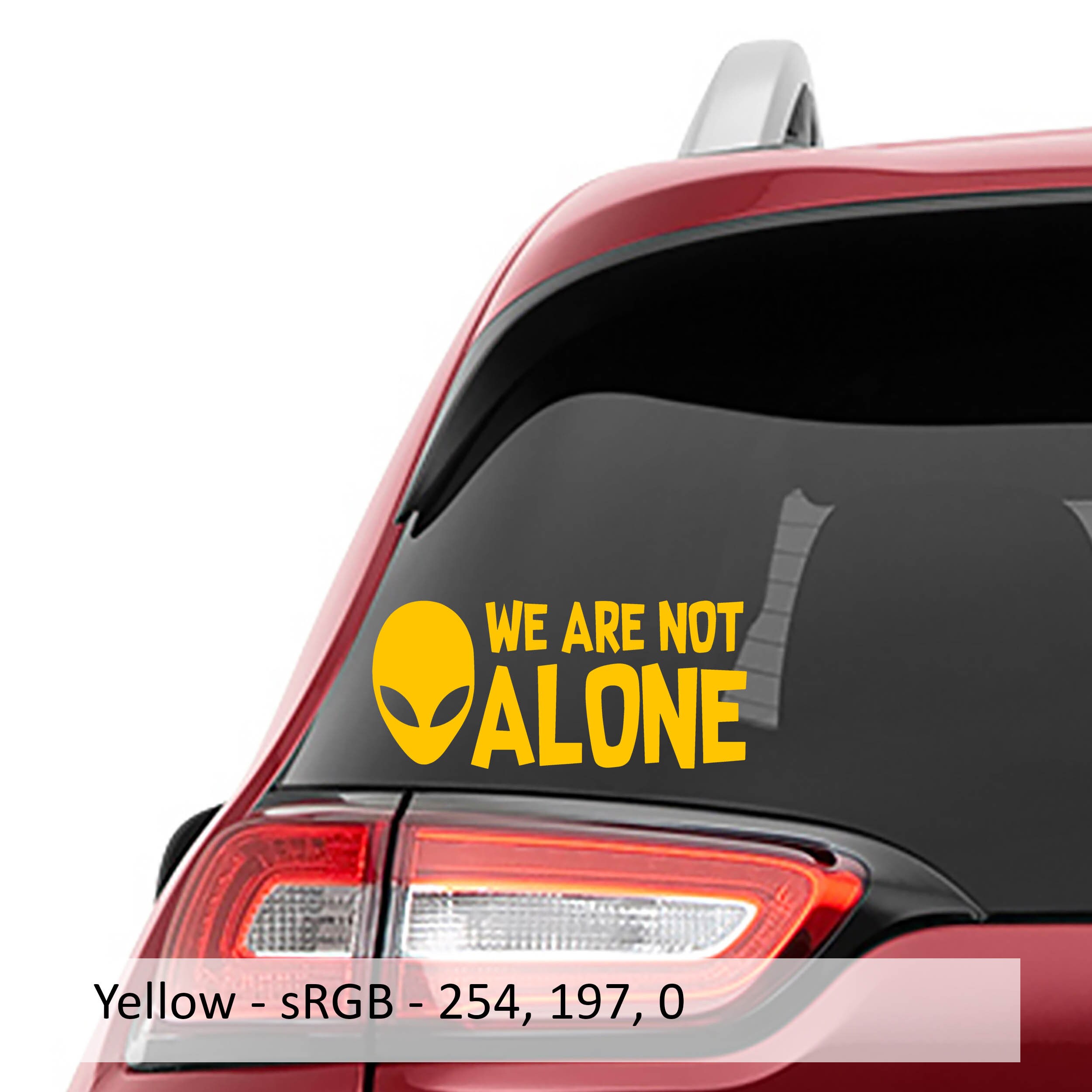 Alien We Are Not Alone Vinyl Decal Etsy alien-we-are-not-alone-vinyl-decal-etsy