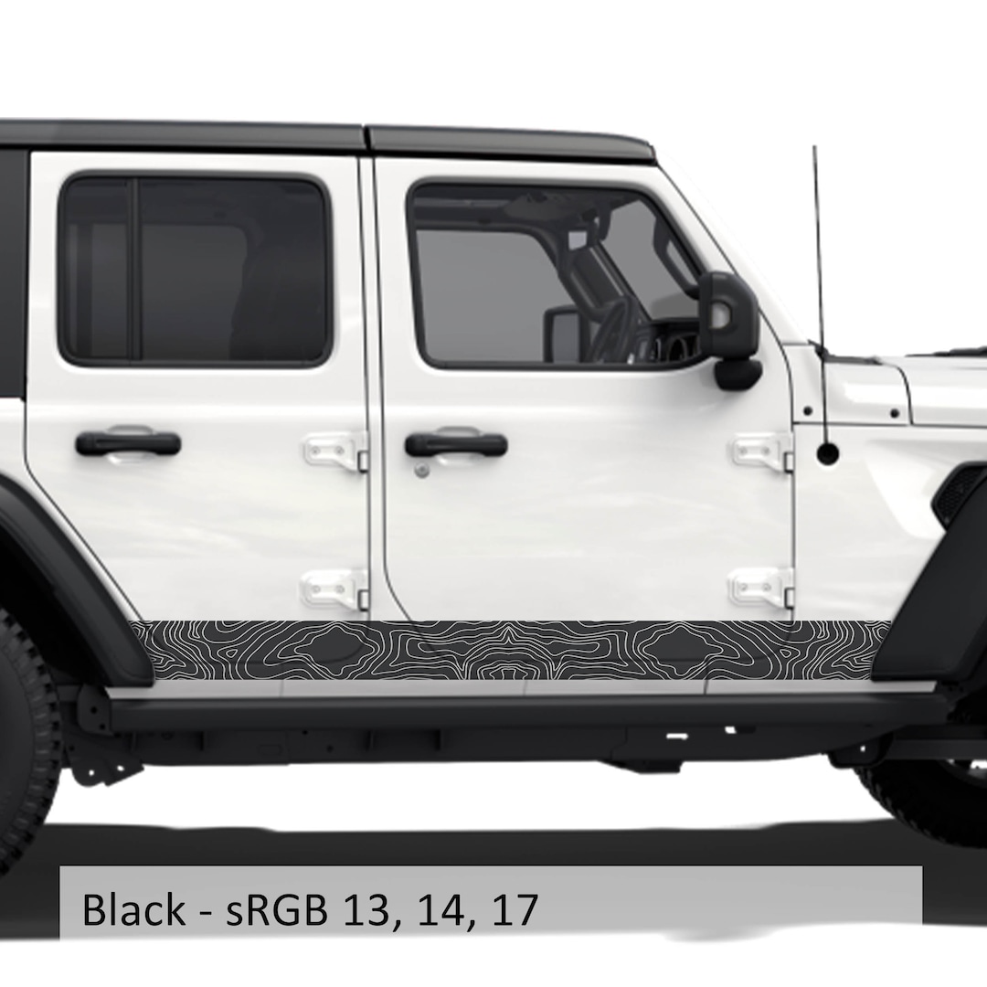 Topographic Body Side Skirt Stripe Kit - Fits 2018 - Current JLU ...