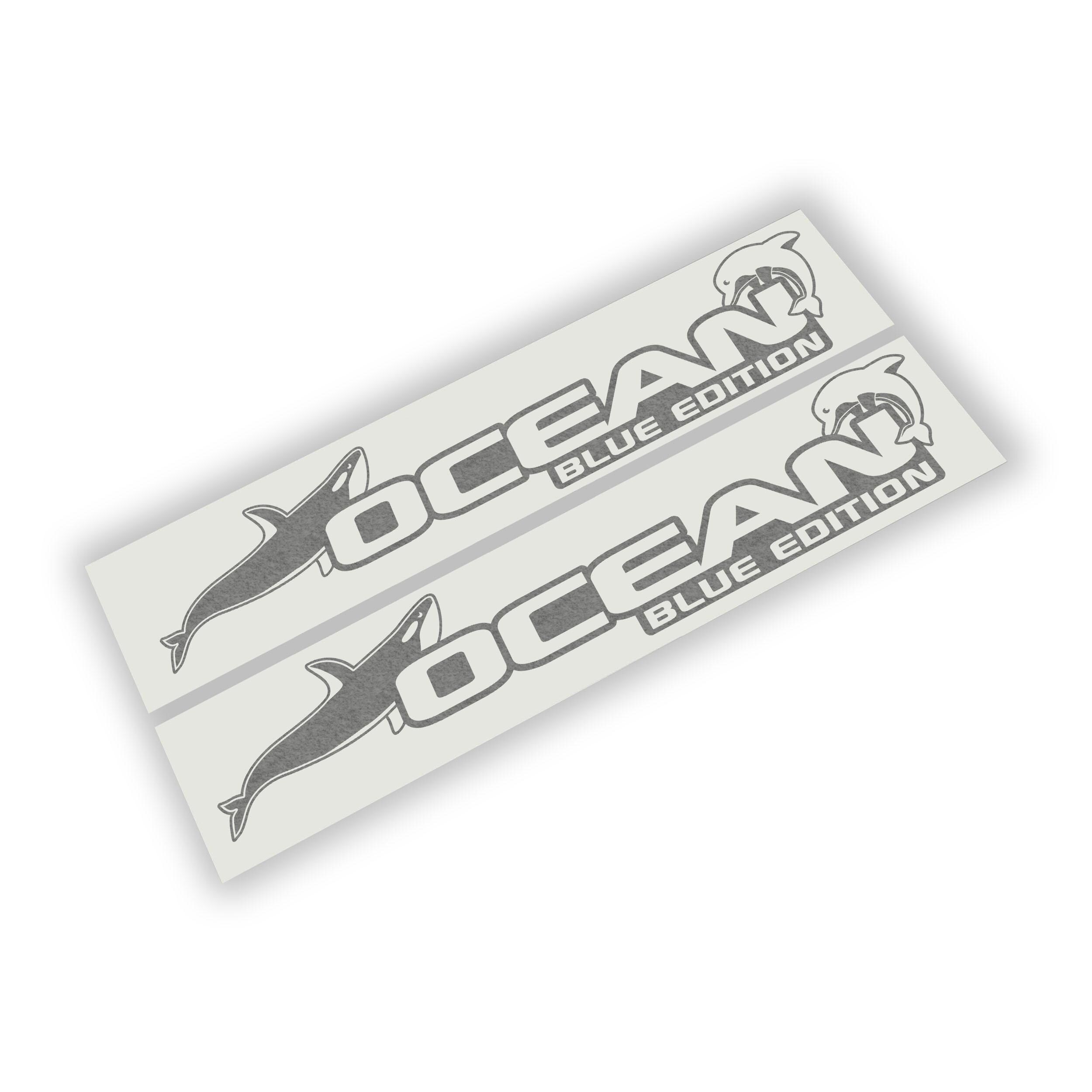 Ocean Blue Edition Vinyl Transfer Hood Decals, Custom Off-road Graphics ...