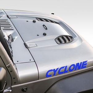 Custom Text Hood 2-color Vinyl Decals Fits Jeep Wrangler or Gladiator ...