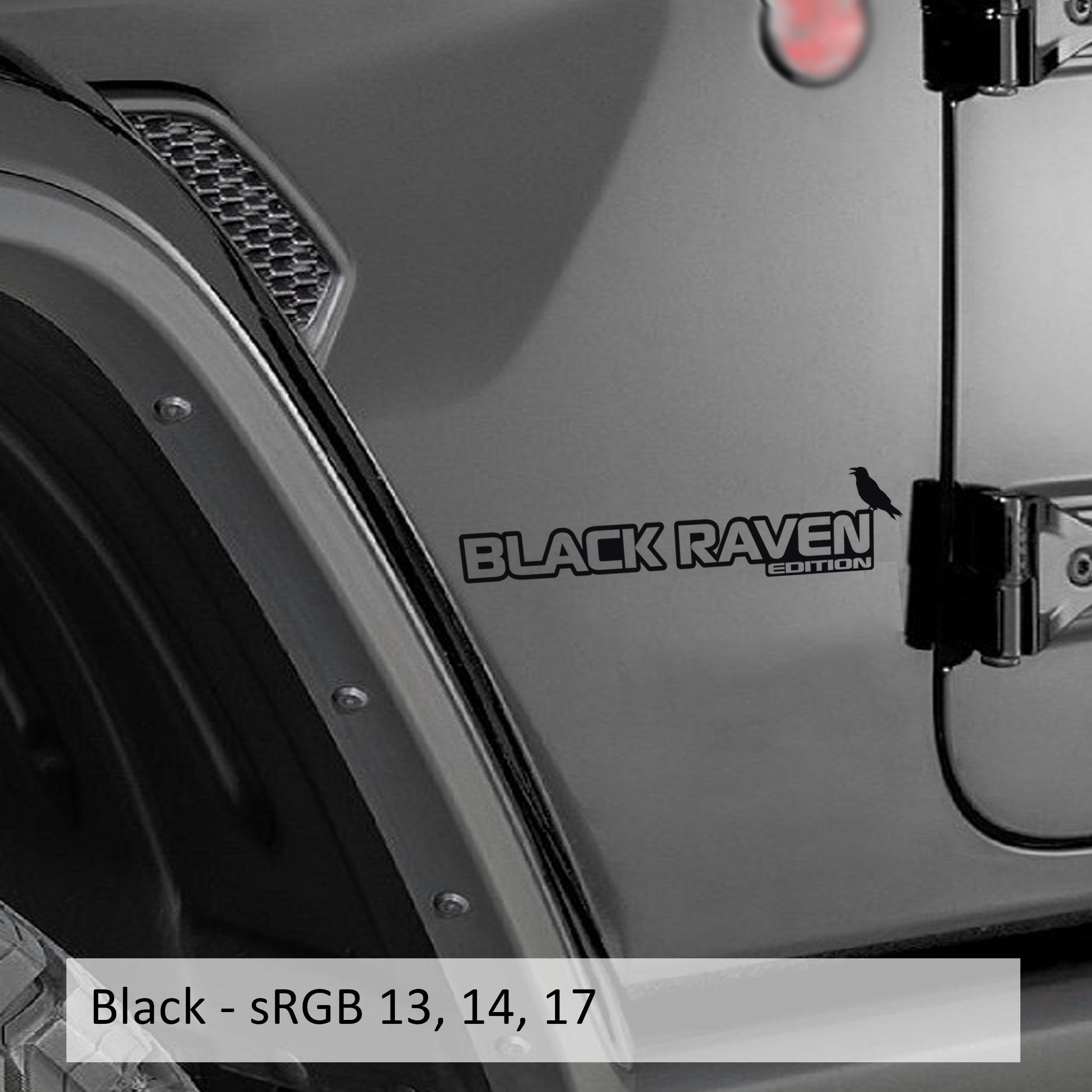 Black Raven Edition Vinyl Transfer Fender Decals, Custom Off-road ...