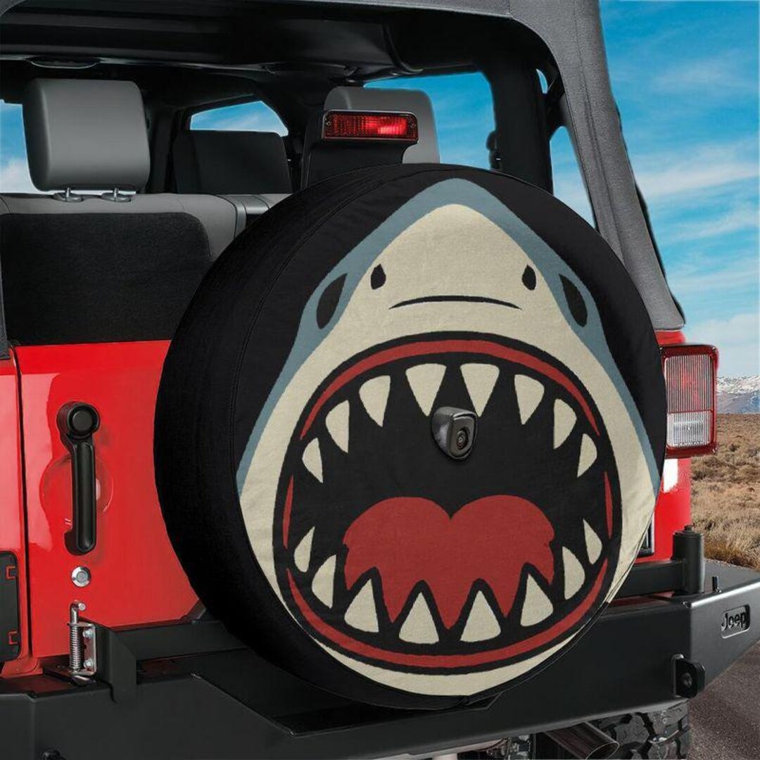 Spare Tire Shark Bite Cover With Backup Camera Hole Option for ...