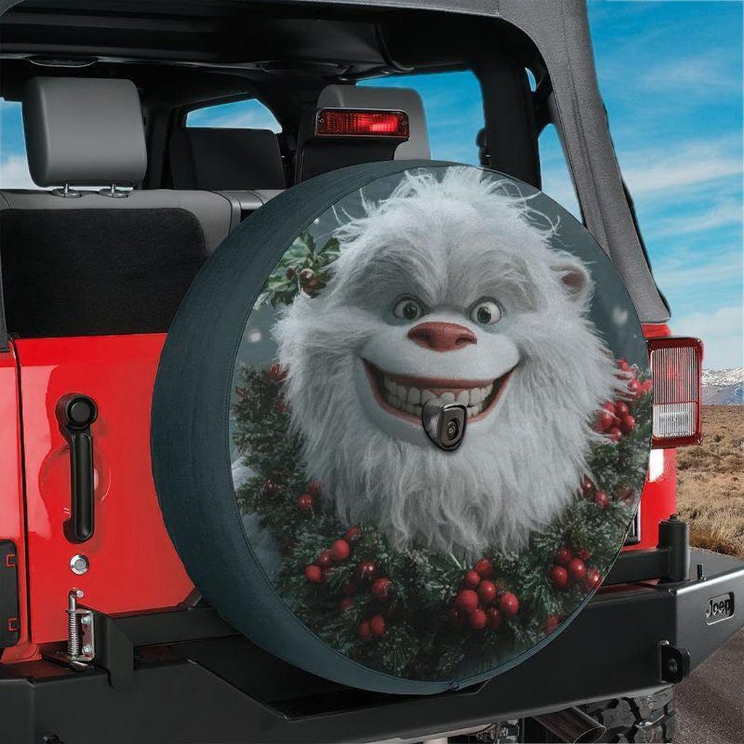 Spare Tire Jolly Holly Yeti Cover With Backup Camera Hole Option for ...