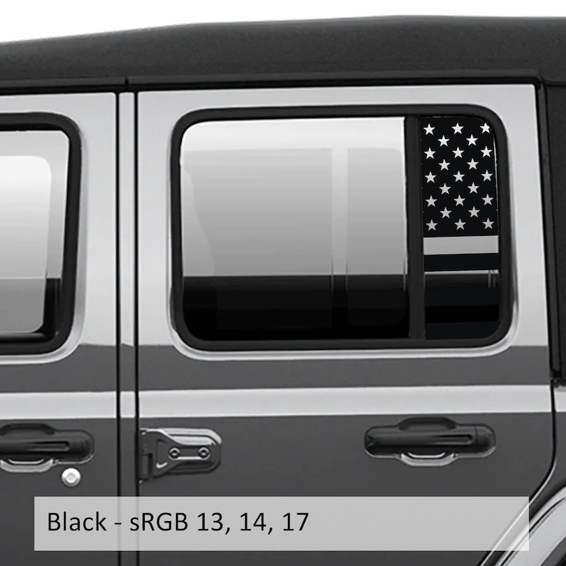 American Flag Side Window Vinyl Decal Set Fits 2018 Jeep - Etsy
