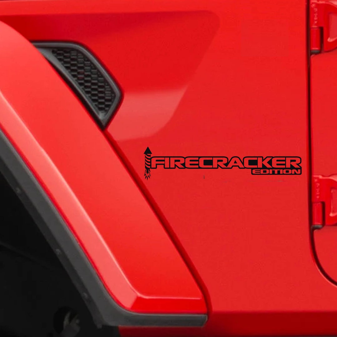 Firecracker Red Edition Vinyl Transfer Fender Decals, Custom Off-road ...