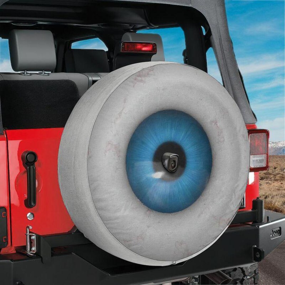 Spare Tire Eye on You Eyeball Cover With Backup Camera Hole Option for ...