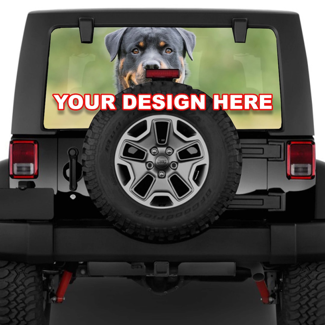 Design Your Own Custom Personalized Perforated See-thru Rear Window ...
