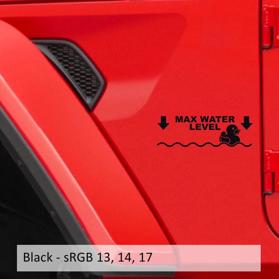 Max Maximum Water Level Rubber Duck Vinyl Decal Set - Etsy