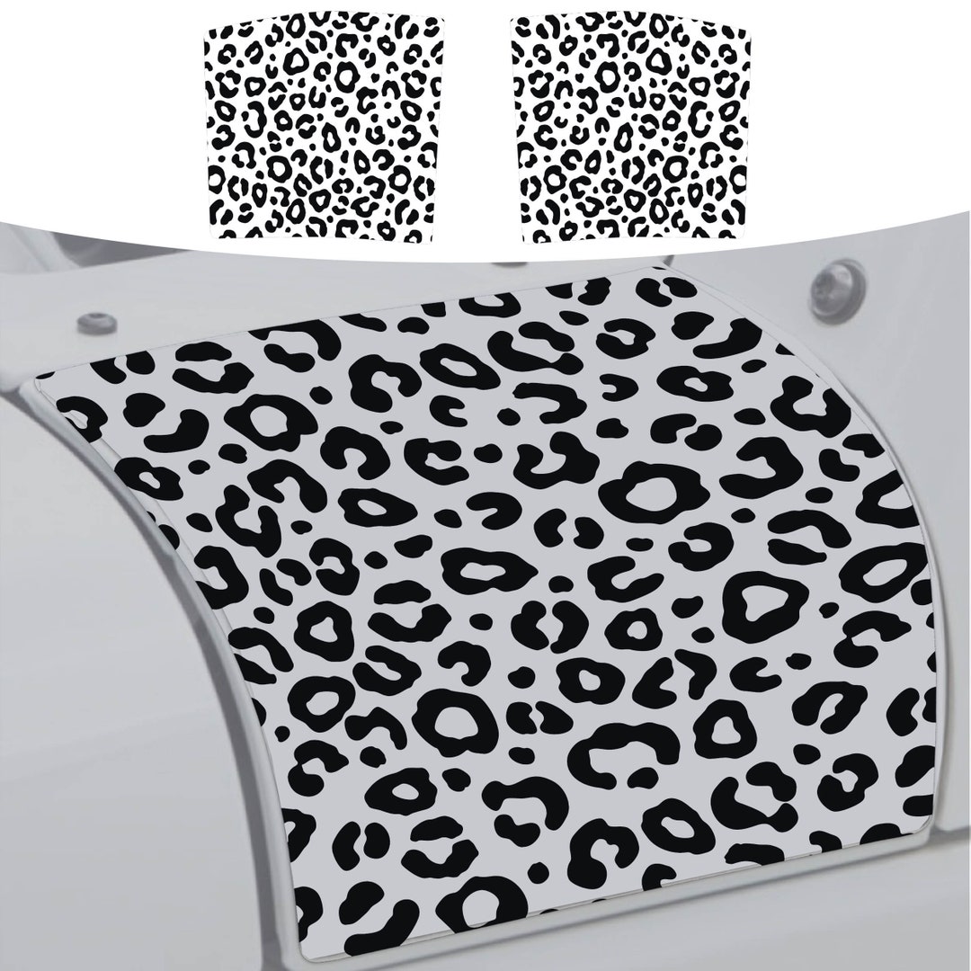 Leopard Print Cowl Vinyl Decal Set - Fits 2006-2017 Jeep Wrangler JK ...