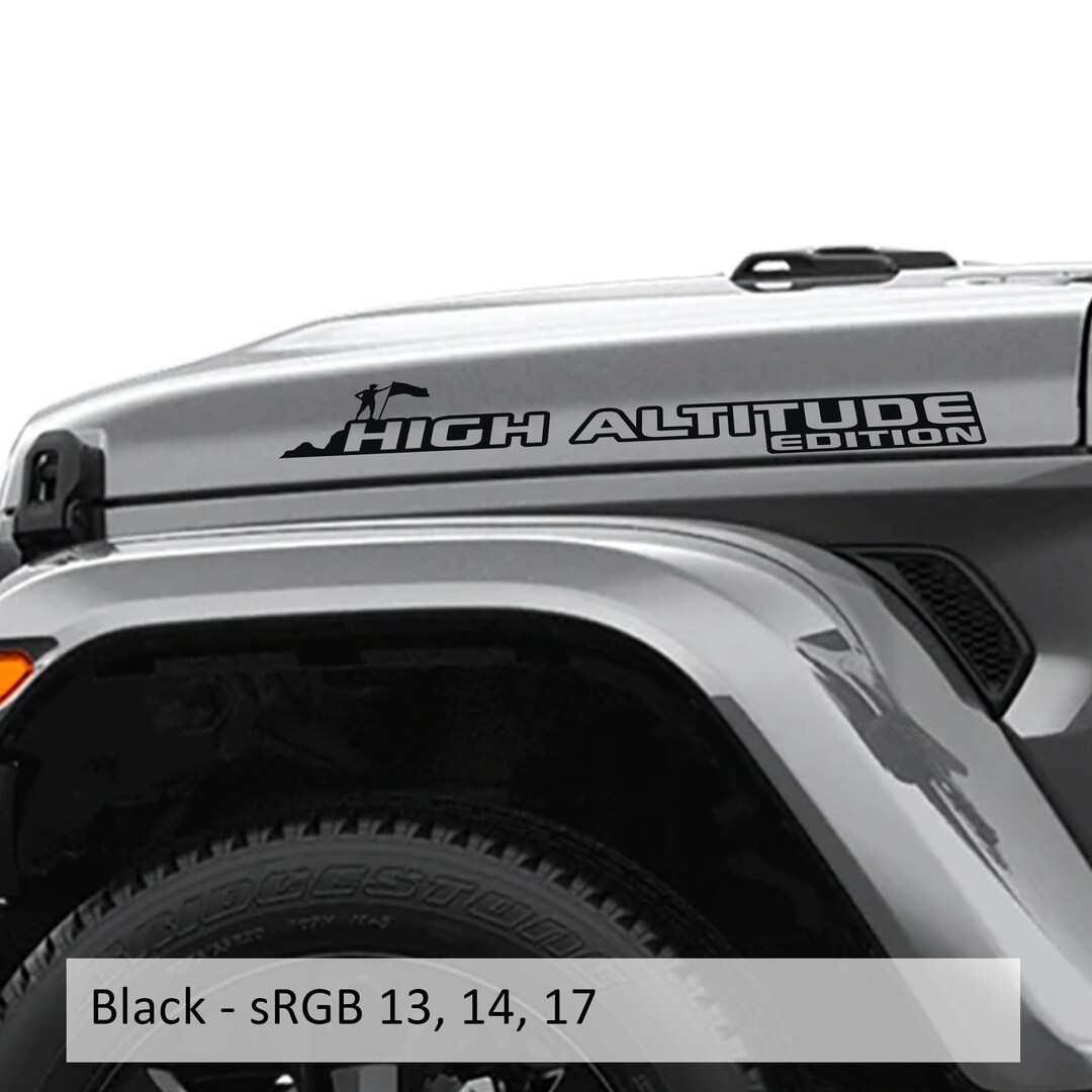 High Altitude Edition Hood Vinyl Decal Set Custom Off-road Graphics for ...