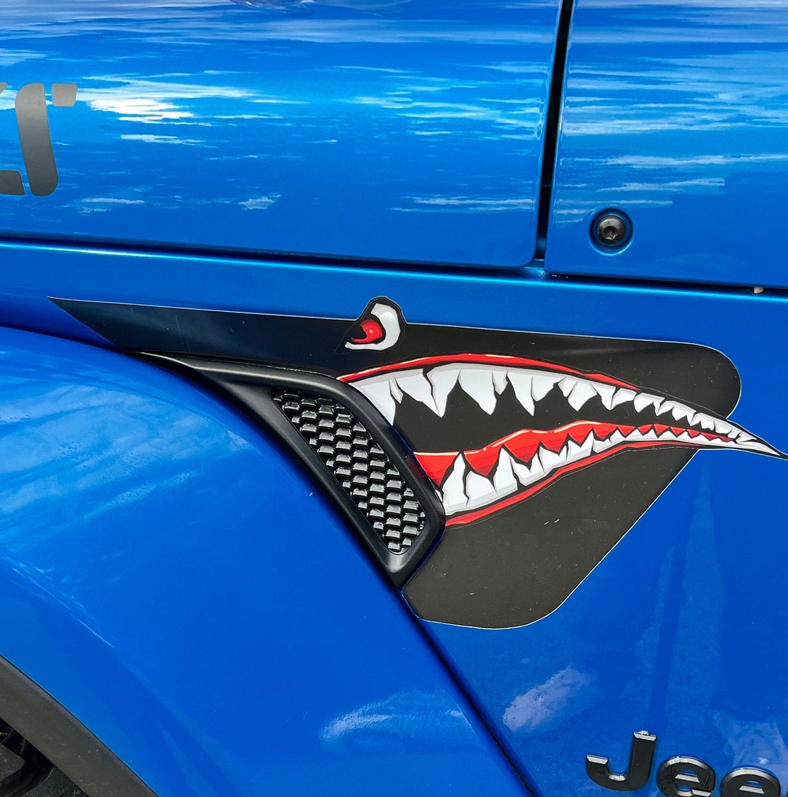 P-40 Warhawk Fender Vent Graphic Decal Set - Fits Jeep Wrangler Jl/jeep ...
