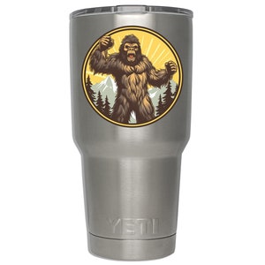 Angry Sasquatch Vinyl Sticker - Etsy
