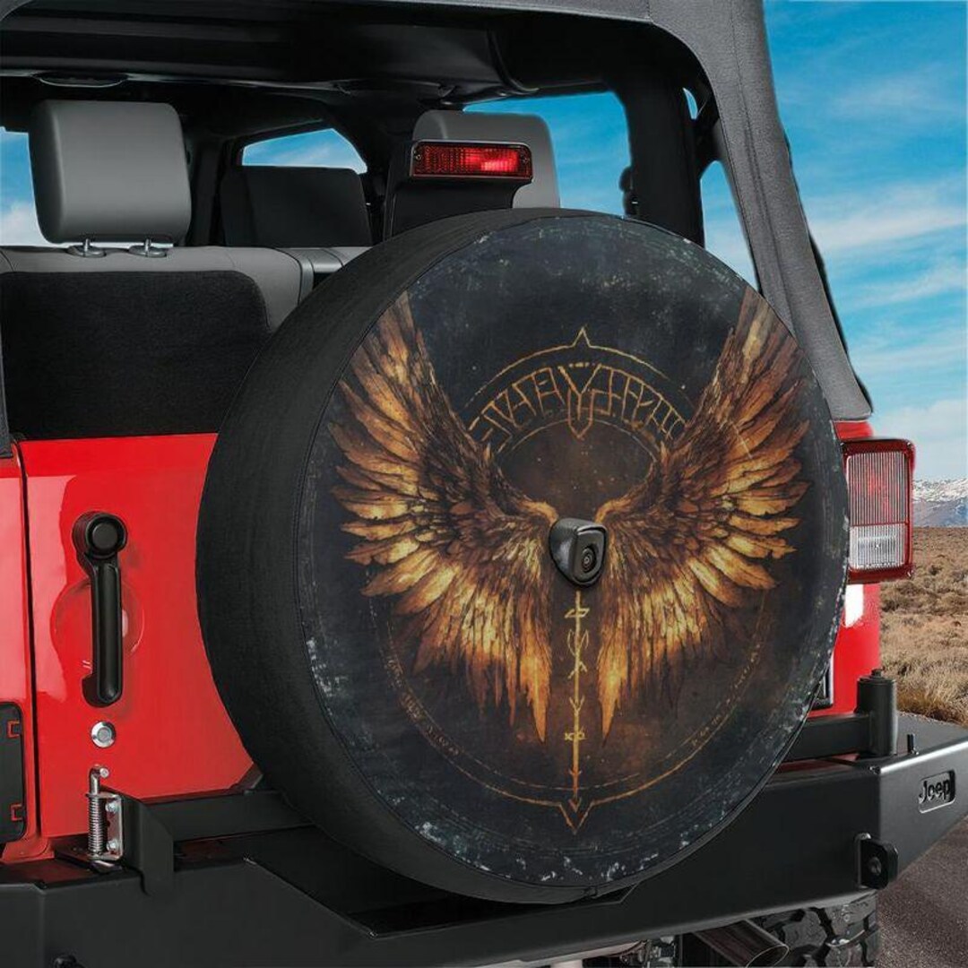 Spare Tire Norse Valkyrie Wings Cover With Backup Camera Hole Option ...