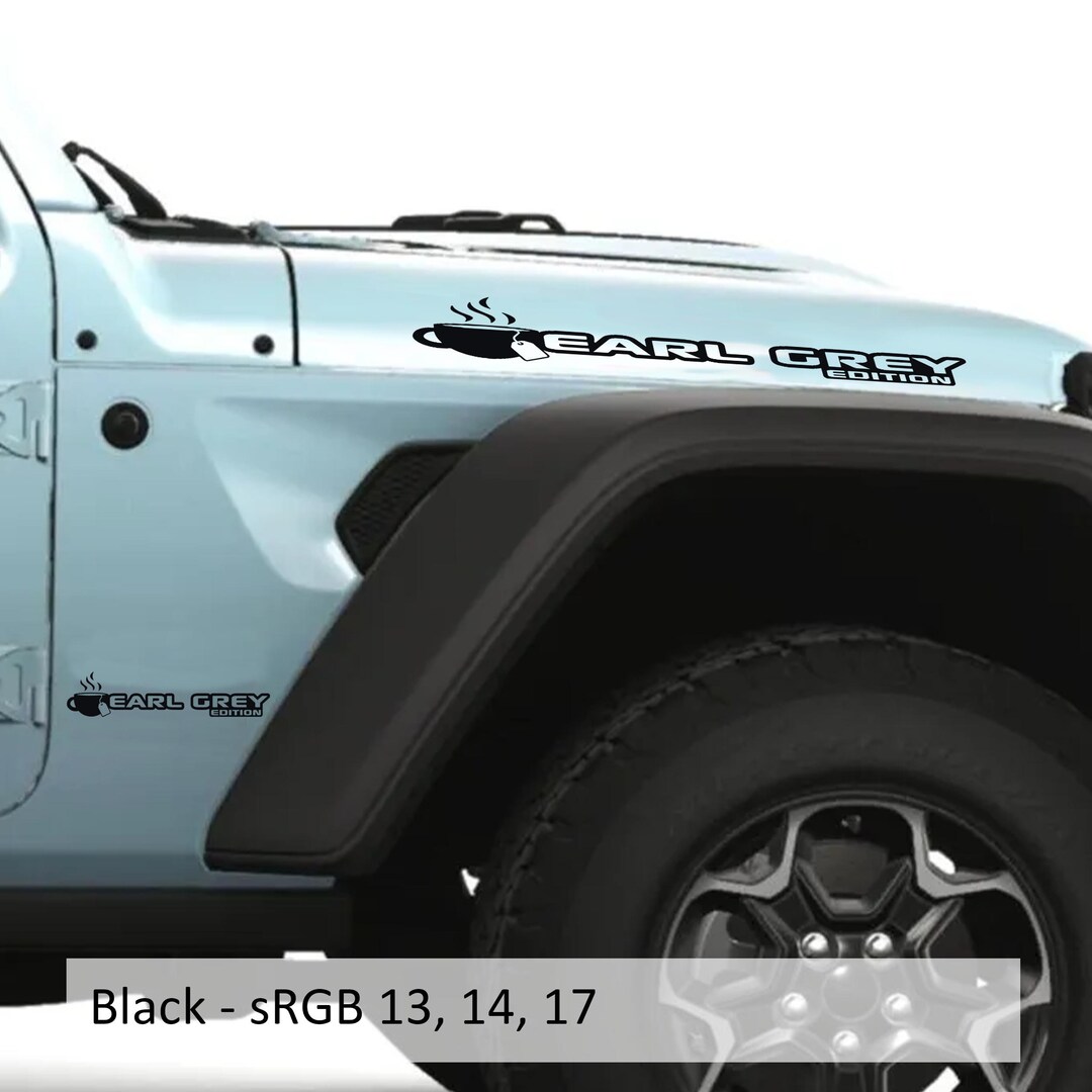 Earl Grey Edition Vinyl Hood Decal Set - Etsy