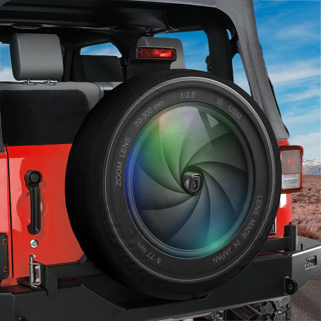 Spare Tire Camera Aperture Lens Spare Wheel Cover With Backup Camera ...
