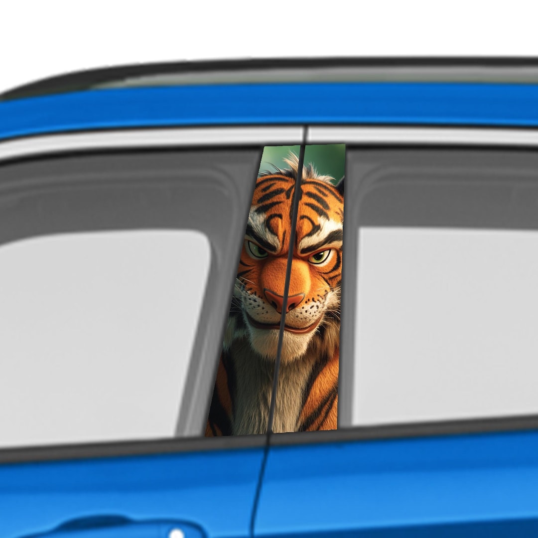 Animal Car Doors Livery Pillar Decal Sticker Wrap, Auto Exterior Side ...