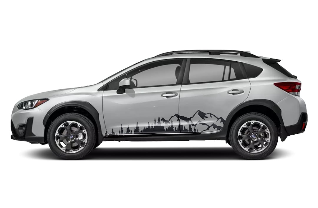 Mountain Forest 2pcs Side Panel Vinyl Decal Fits Subaru Crosstrek 2024 ...