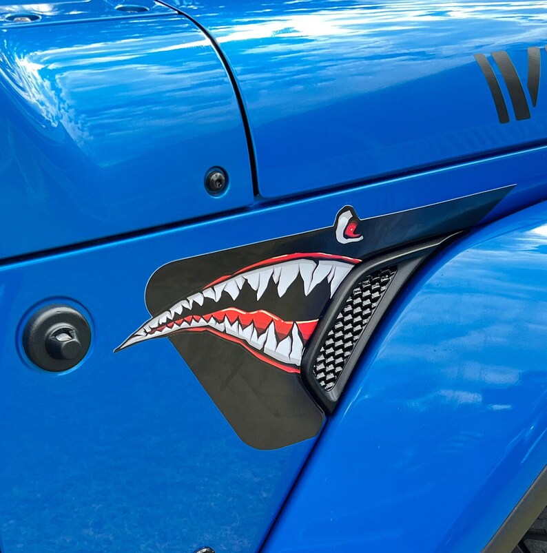 P-40 Warhawk Fender Vent Graphic Decal Set - Fits Jeep Wrangler Jl/jeep ...