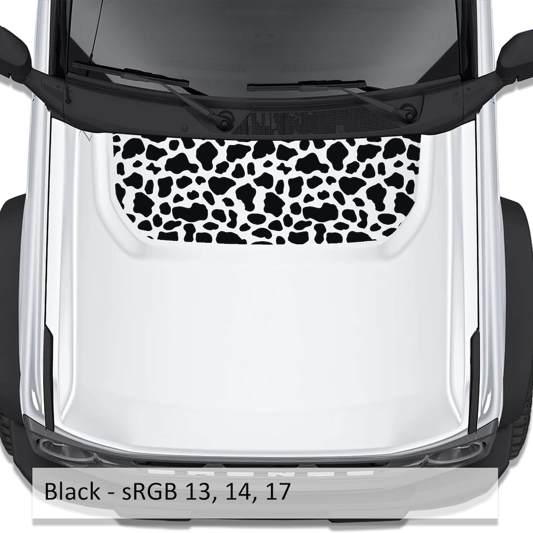 Cow Print Blackout Hood Vinyl Decal Fits Ford Bronco 2021-2023 - Etsy