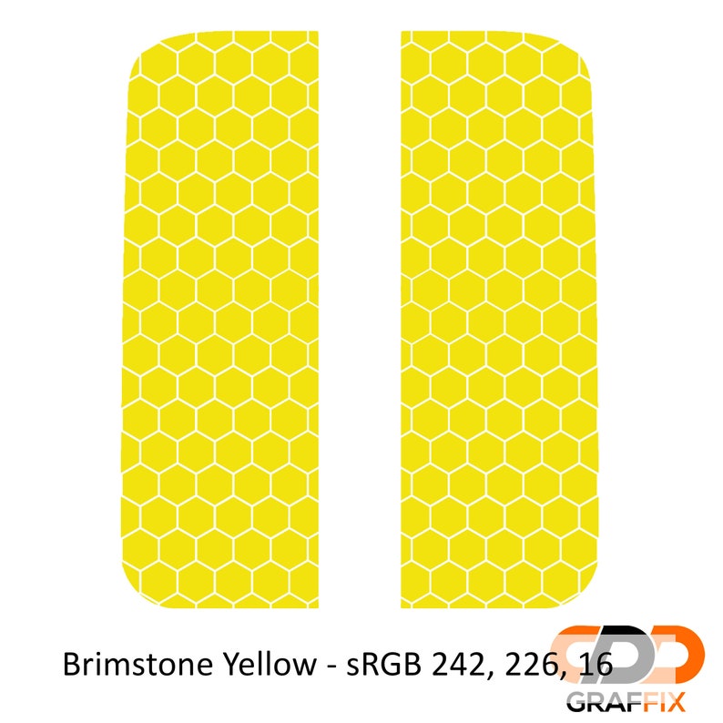Honeycomb Hex Mesh Pattern Side Window Vinyl Decal Set Fits - Etsy