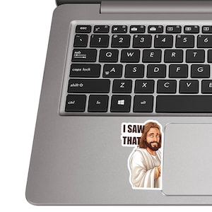 Funny Jesus Meme Sticker Jesus is Watching Vinyl Decal Christian Humor ...