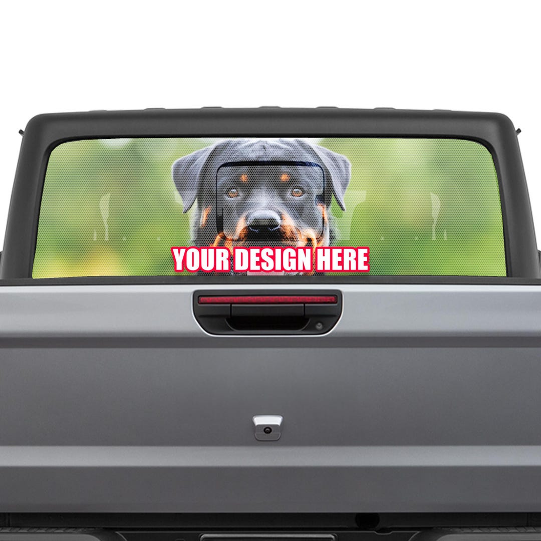 Design Your Own Custom Personalized Perforated See-thru Rear Window ...
