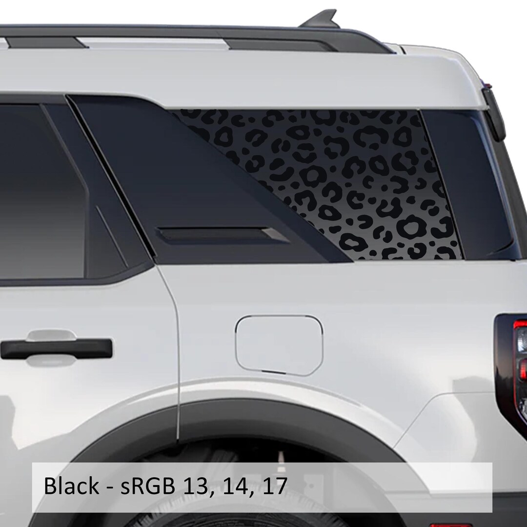 Leopard Print Rear Quarter Window Decals Fits 2021+ Bronco Sport - Etsy
